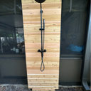 AquaStyle Keoni Triple Function Outdoor Shower with Single Lever Handle Stainless Steel ...